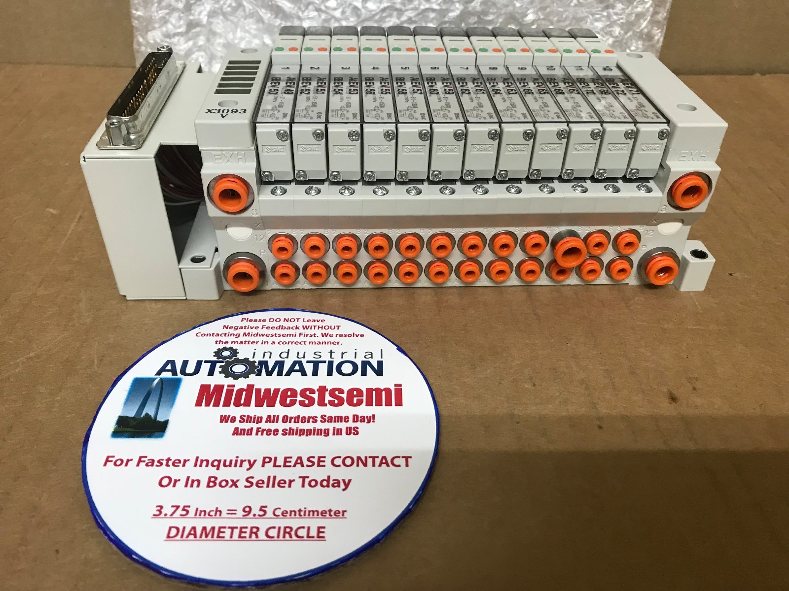 NEW AMAT 4060-00946 SMC VV5Q11-12-X3093V MANIFOLD EV 12X VQ1200-51-X508 ...