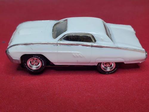 63 THUNDERBIRD WHITE, TJET HO SLOT CAR, AURORA CHASSIS, CHROME RIMS | eBay