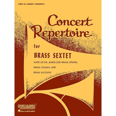 Rubank Publications Concert Repertoire for Brass Sextet (Baritone B.C ...