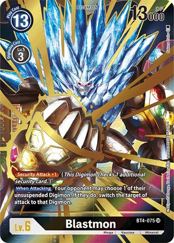 BT4-075 SR Blastmon Digimon Parallel Rare BT4-075 Digimon | eBay