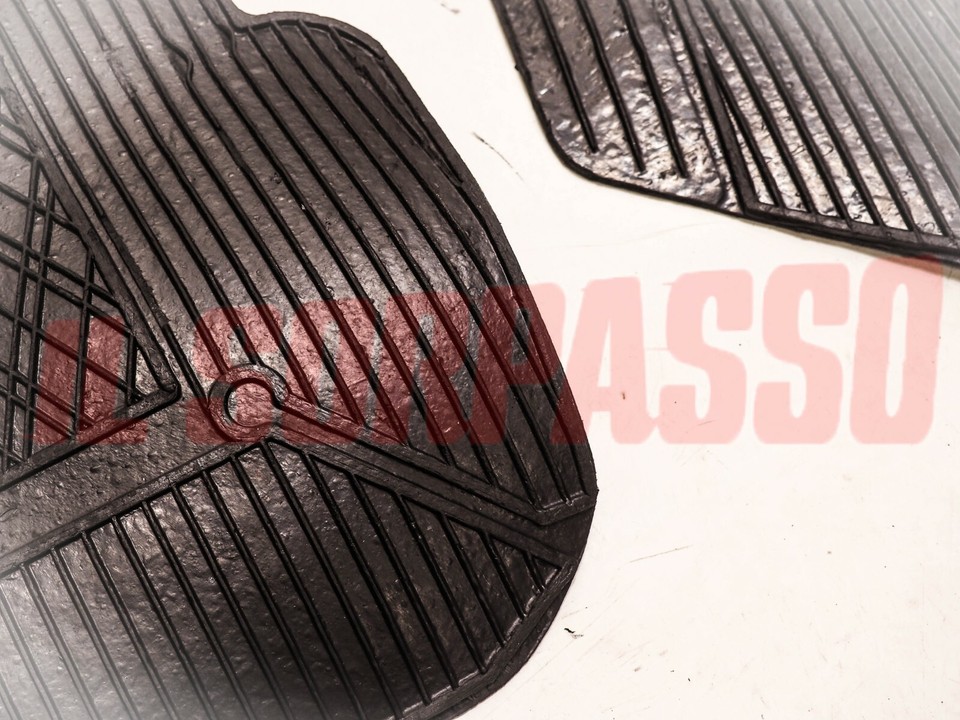 Carpets Rubber Interior Black Fiat 500 D - F - L - R+ 126 | eBay