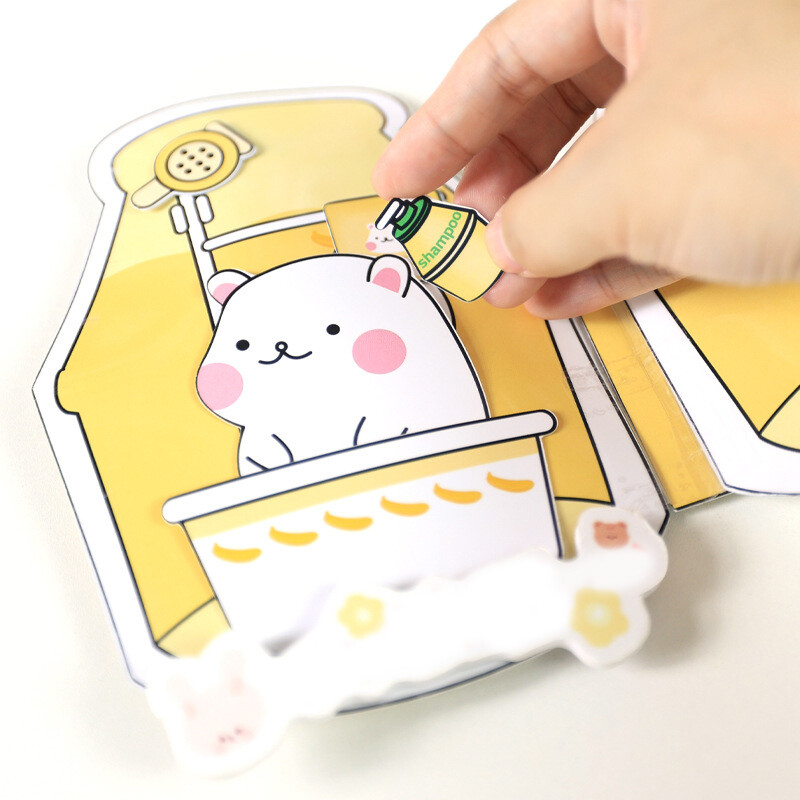 Hamster Banana Milk Quiet Book Handmade DIY Sticker Book Kid ...