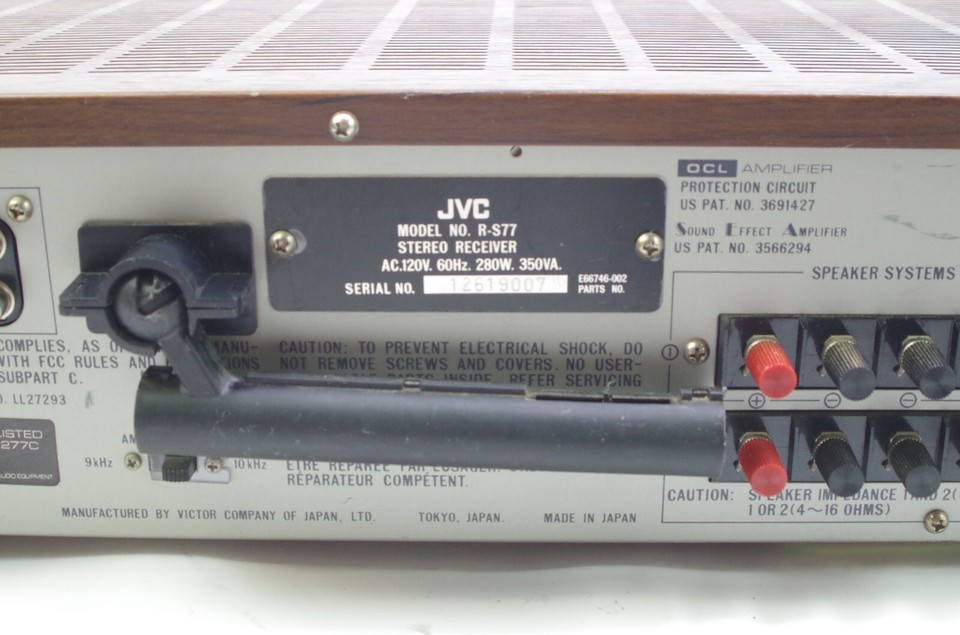 JVC R-S77 AM FM Digital Synthesizer SUPER-A Stereo Receiver Minor ...
