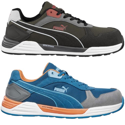 Mens PUMA FrontSide Safety Composite Toe Midsole S1P Work Trainers ...
