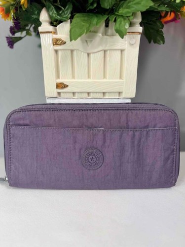KIPLING Lilac Purple Nylon Zip Around Organizer Wallet | eBay
