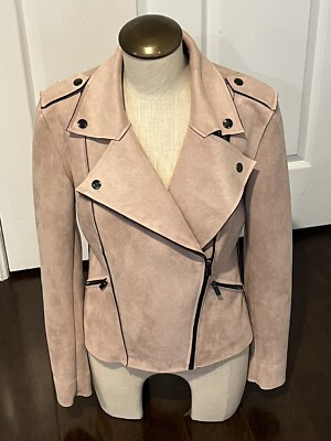 Kut from the Kloth Vegan S uede Jacket, Blush, Size S | eBay