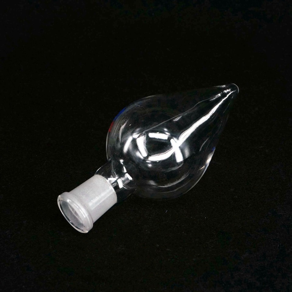 5-500ml Single Neck Socket Joint Pear Shape Glass Boiling Flask ...
