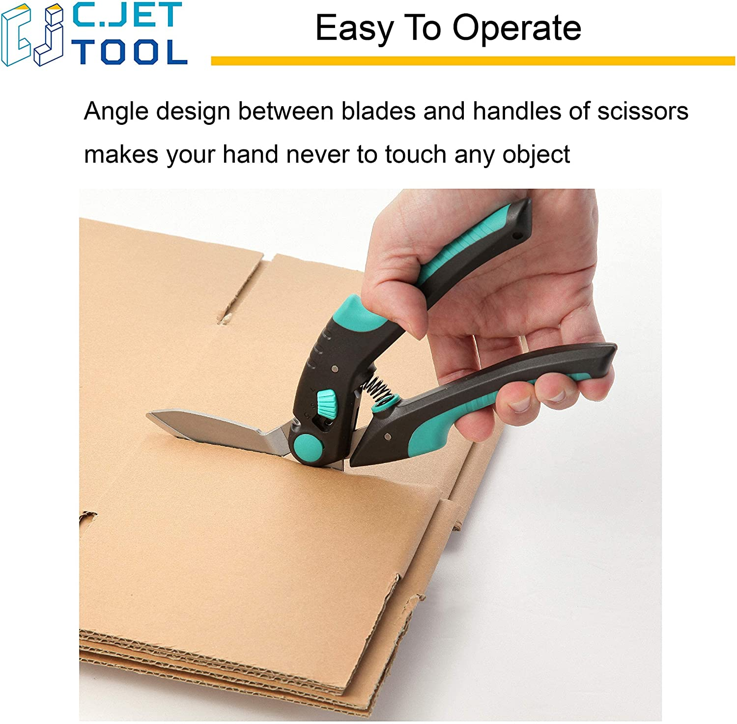 Heavy Duty Industrial Scissors 10" Cardboard Carpets Cutting Soft Grip ...