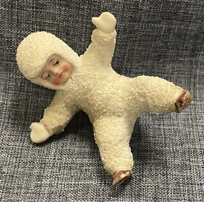 Rare Vintage German Bisque Snowbaby Single Tumbling 2 3/4” c.1930 Mica ...