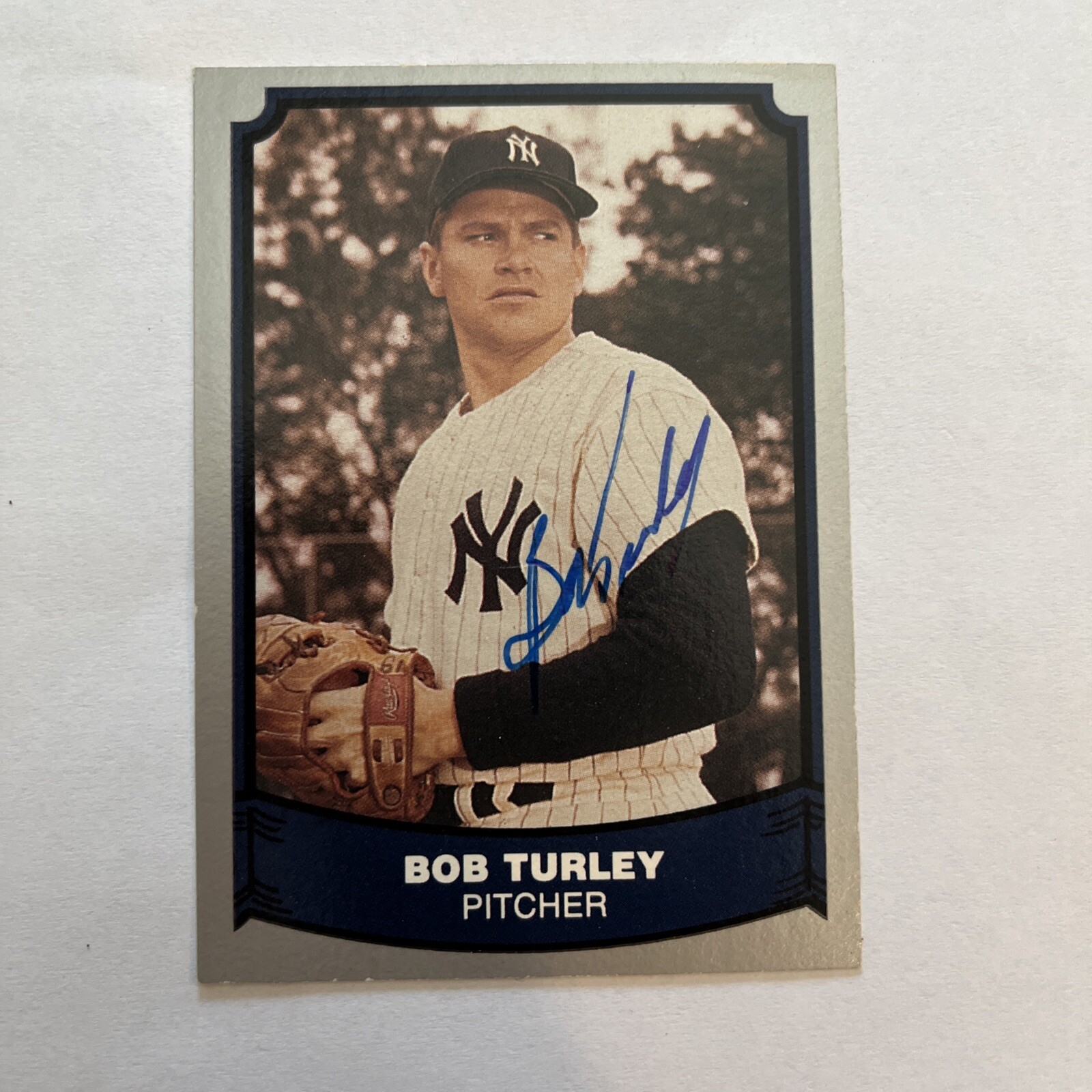 BULLET BOB TURLEY 1988 PACIFIC AUTOGRAPHED SIGNED AUTO BASEBALL CARD | eBay