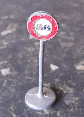 Vintage Dinky Diecast No Overtaking Road Sign | eBay UK