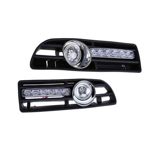 Auto GRILLE FOG Light Lamp FOR VW JETTA BORA MK4 99-04 LED DRL (white ...