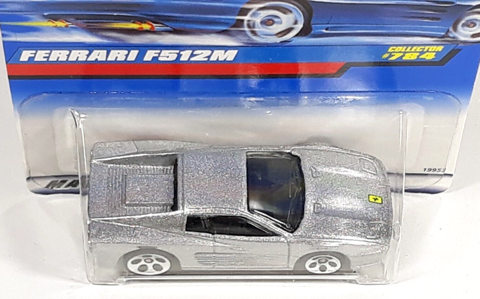 Hot Wheels Ferrari F512M Silver Metallic 1998 Collector #784 5 Dots ...