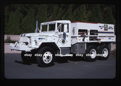 Walnutport PA 1970 AMC 1989 RRAD 6x6 Brush Truck Fire Apparatus Slide ...