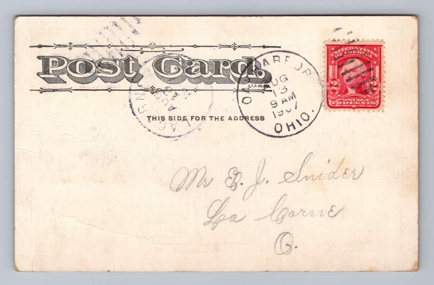 "Quit Your Lion" Antique Pun Animal Humor Postcard ~ Oak Harbor Ohio ...