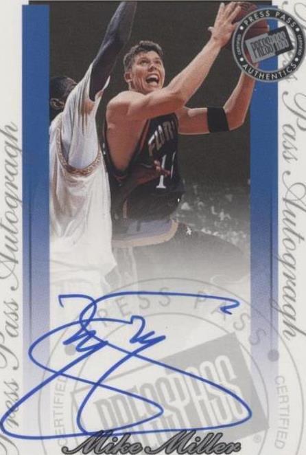 2000 Press Pass Signature Edition - Autographs Mike Miller Silver /500 ...