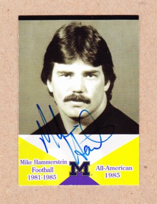 Mike Hammerstein signed 2006 Michigan Wolverines TK Legacy All ...