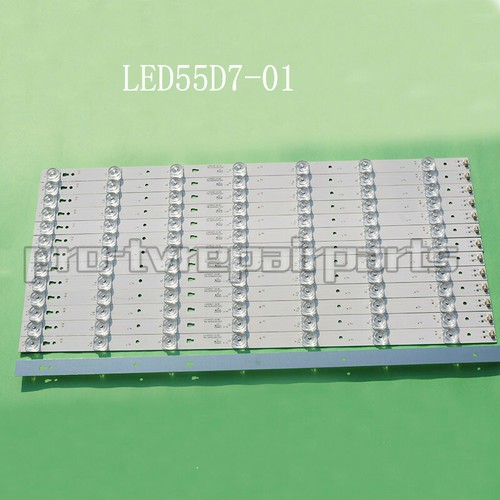14pcs LED Strips for LED55D7-01 A B 30355007202 LE55A7100L LE55B510N ...