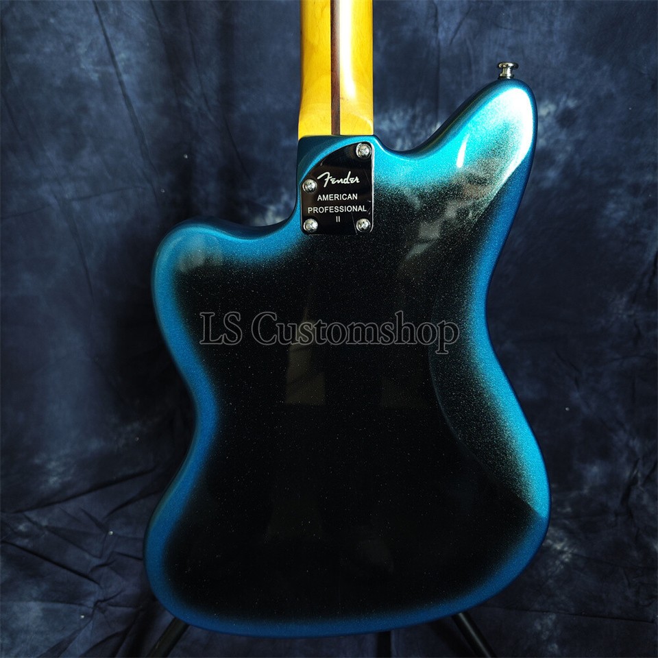 Blue Burst Jazzmaster Electric Guitar Dark Night P90 Pickup Chrome ...