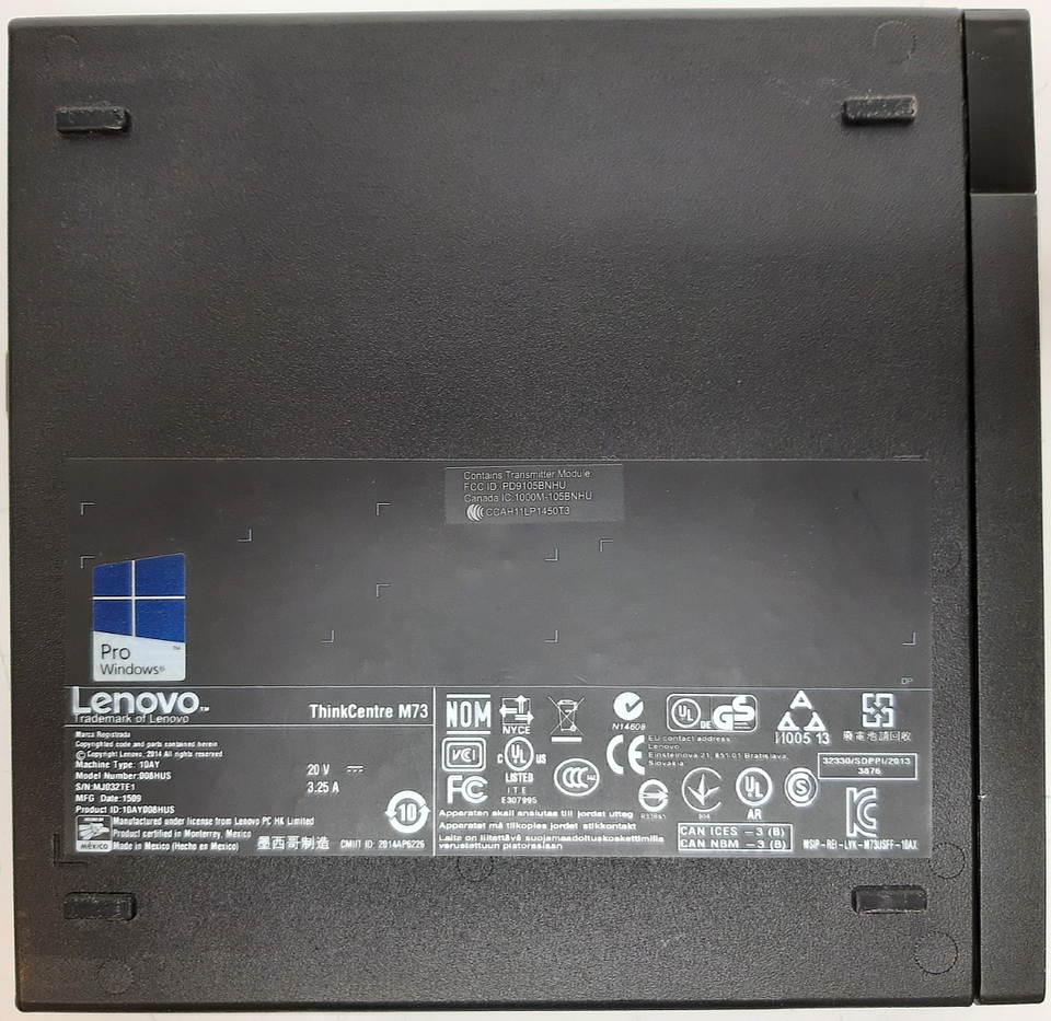 Lenovo ThinkCentre M73 Mini Intel Core @ i5-4570T 2.90GHz 8GB RAM NO ...