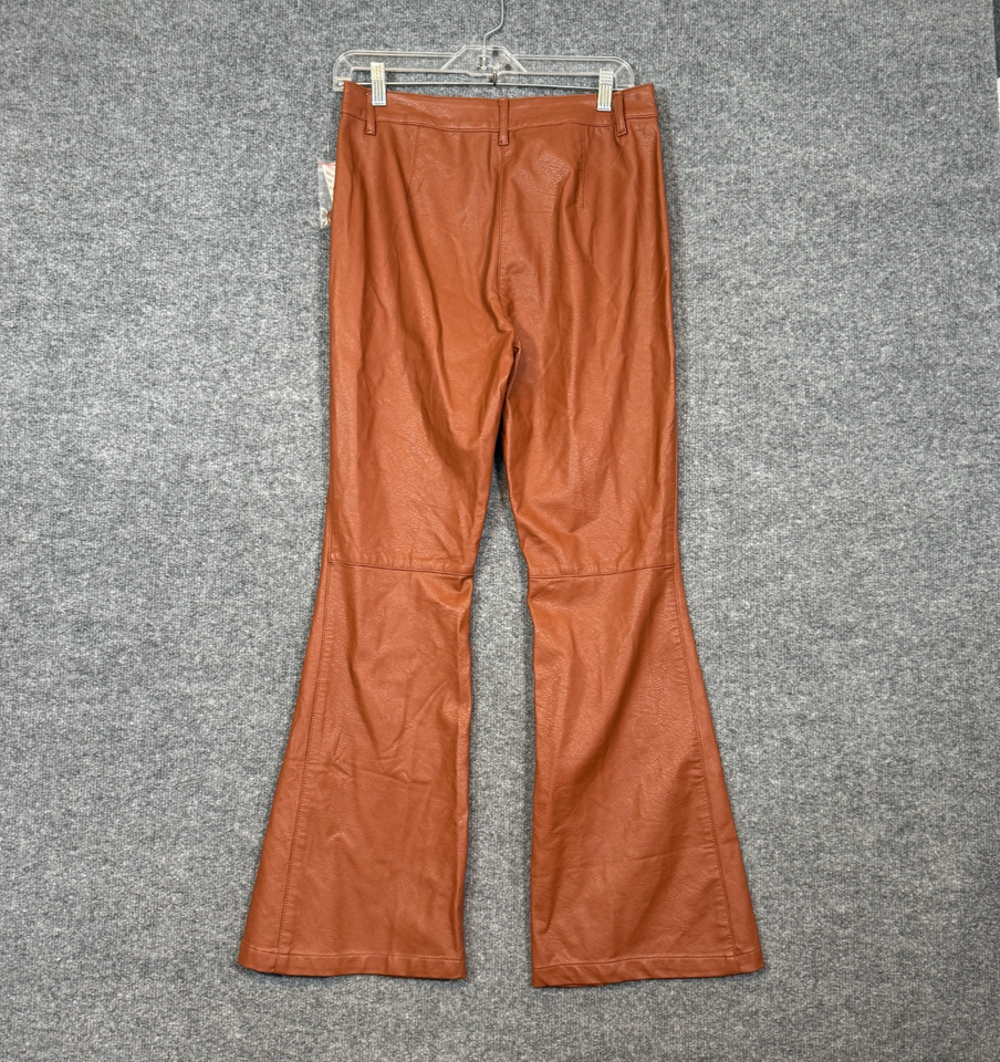 Urban Outfitters Pants Womens 4 Brown Flare Leg Bell Bottom Faux ...