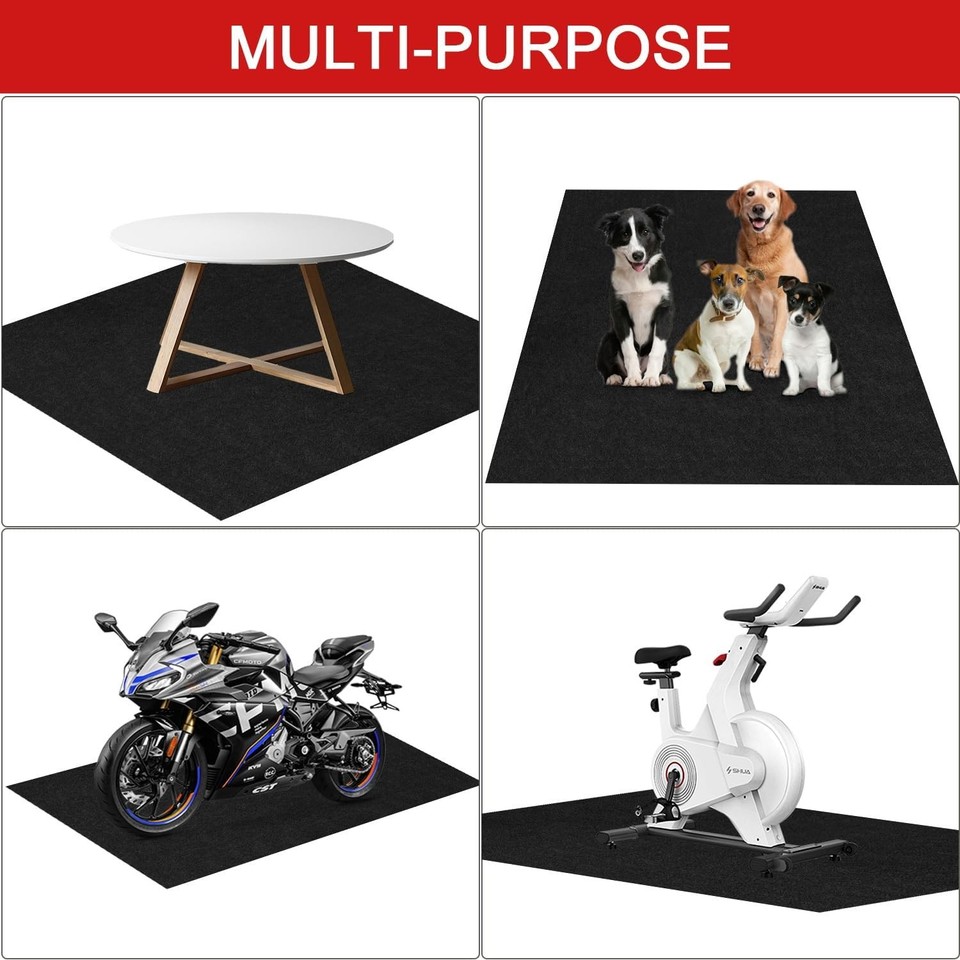 Garage Floor Oil Spill Mat Waterproof Absorbent Rubber Backing ...