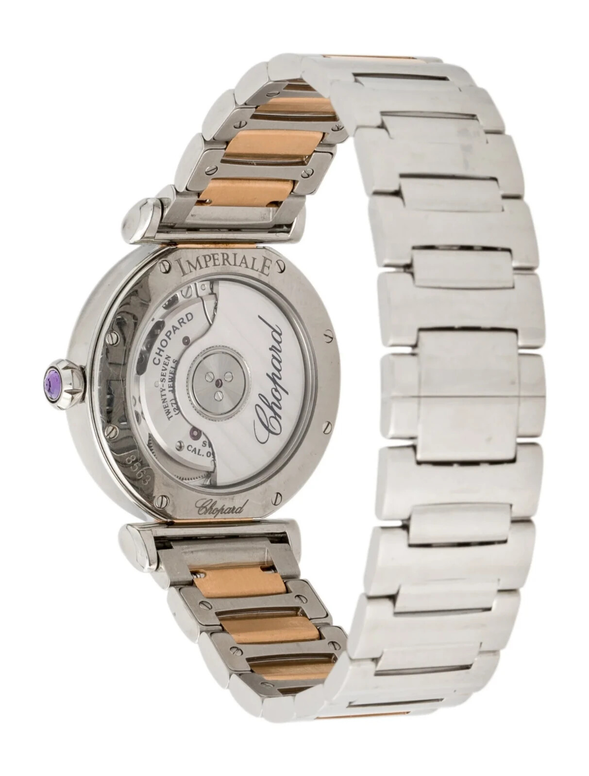 CHOPARD 18K GOLD STEEL DIAMOND IMPERIALE WATCH | eBay