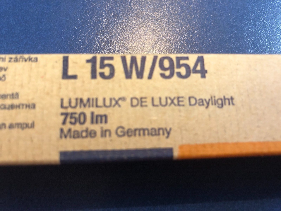 Osram Fluorescent Lamp L 15W/954 LUMILUX DE LUXE Daylight Fluorescent ...