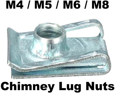 M4 M5 M6 M8 Spire Clips Cal Chimney Lug Nuts Fixings Threaded Panel ...