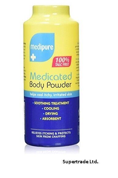 Medipure Medicated Body Powder Soothing Cooling Itching Chaffing - 200g ...