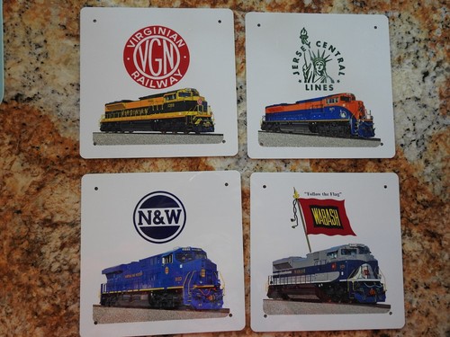 Four Railroad Square 6 x 6 Metal Signs | eBay