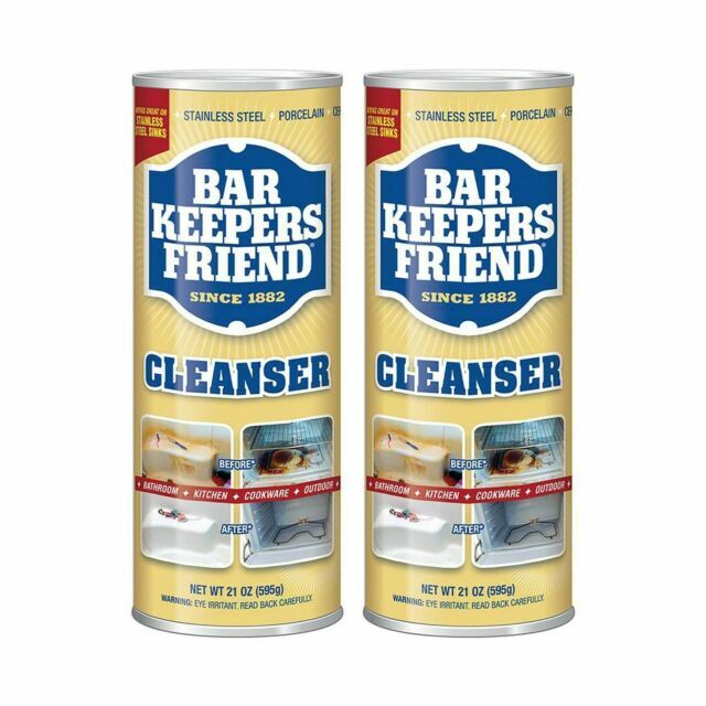 Bar Keepers Friend Powdered All Purpose Cleanser, 21oz - 2 Pack for ...