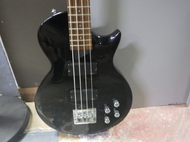 LTD EC-104 EC Series Bass Guitar Black Finish Basswood Body & Maple ...