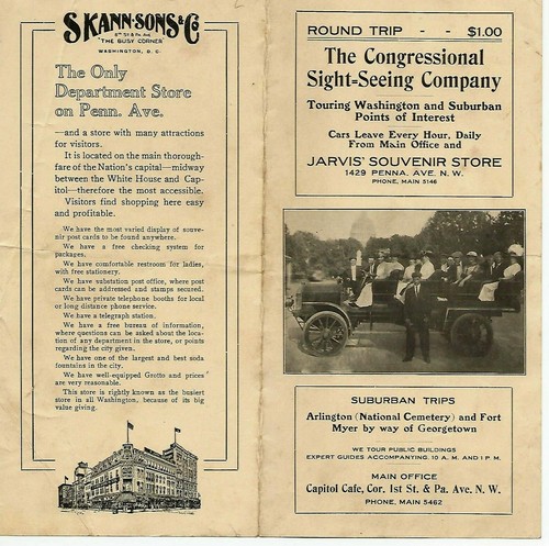 EARLY 1900'S WASHINGTON D.C. SIGHTSEEING TRAVEL PAMPHLET BROCHURE | eBay