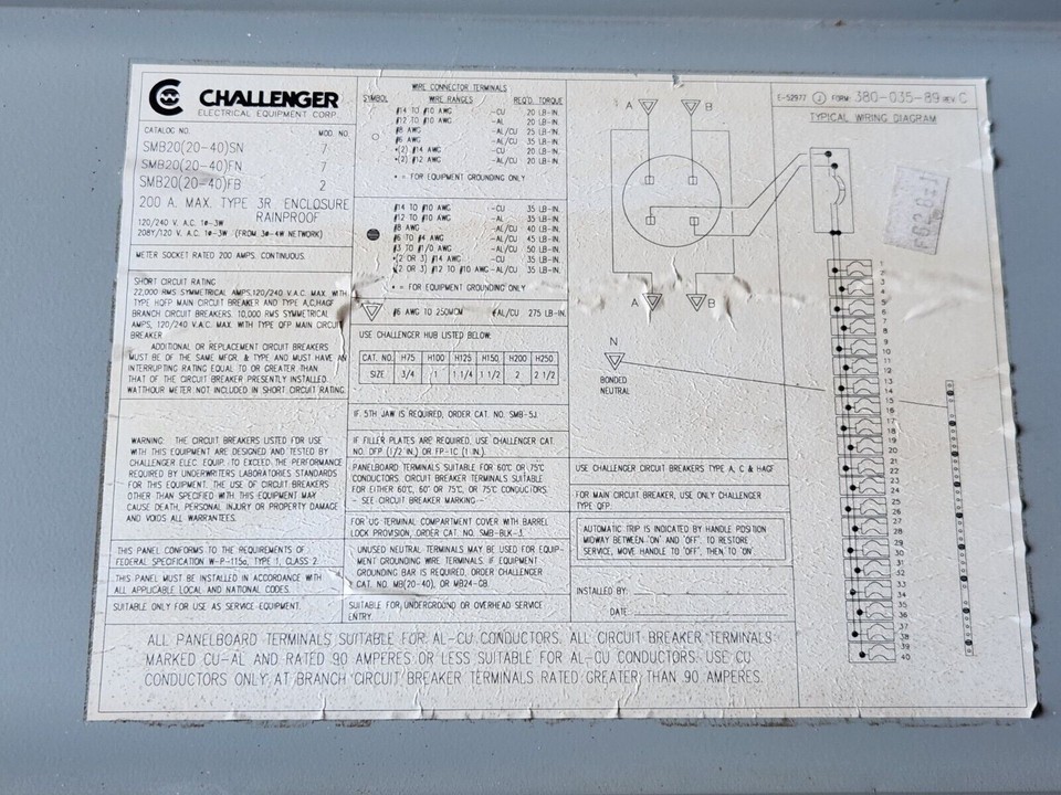 Challenger Bryant SMB SMB20 SMB20(20-40) Cover | eBay