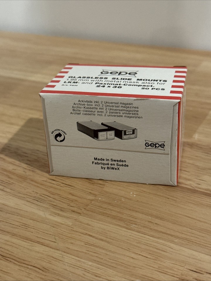 20 PC Gepe Glassless Slide Mounts 1.95mm, 24x36mm, Art 7011 | eBay