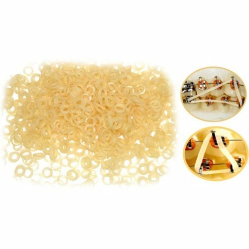 5x Dental Orthodontic Intraoral Latex Elastics Rubber Teeth Chipmunk Ø1 ...