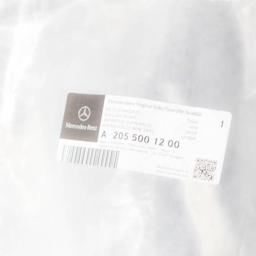 2014-2018 Mercedes-Benz MB C-Class W205 AMG Upper Air Inlet Duct Cold ...