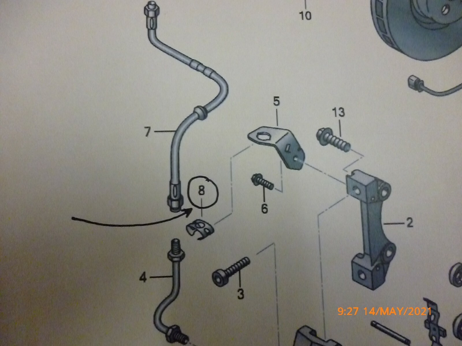 VW AUDI SEAT SKODA 2x FLEXI BRAKE HOSE RETAINING METAL SPRING CLIP ...