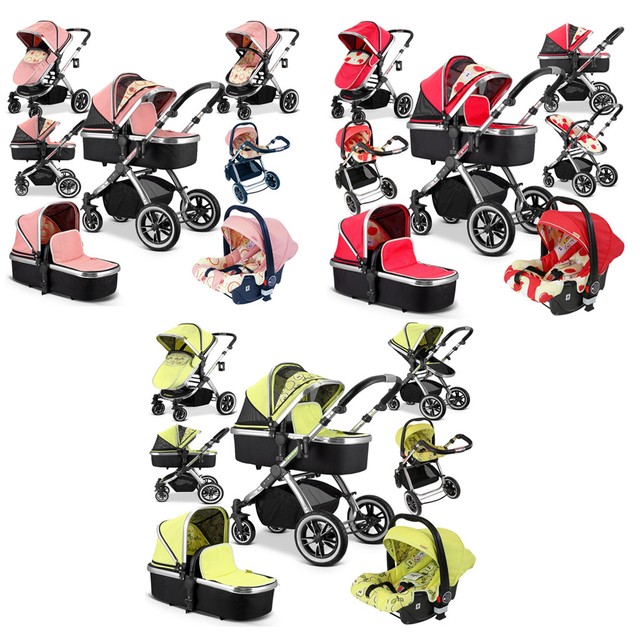 Ivogue - Apple Luxury 3in1 Pram Stroller Travel System by iSafe ...