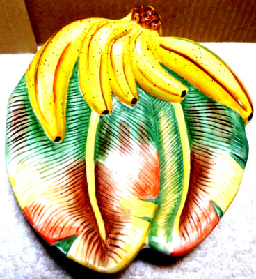 Unbranded~Hobbiest Banana Theme Ceramic Art Decor 3-D Style Fruit Bowl ...