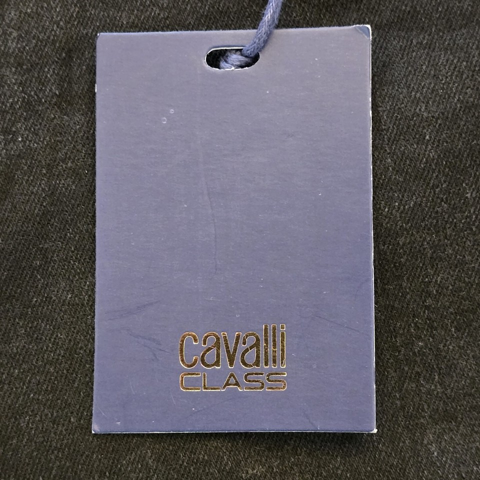 Cavalli Class Men's Black Denim Slim Straight Jeans NWT Size 36 ...