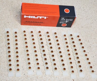 HILTI 6.3/10M powder cartridges .25 cal - red - 50108 - 10 strips - 100 ...