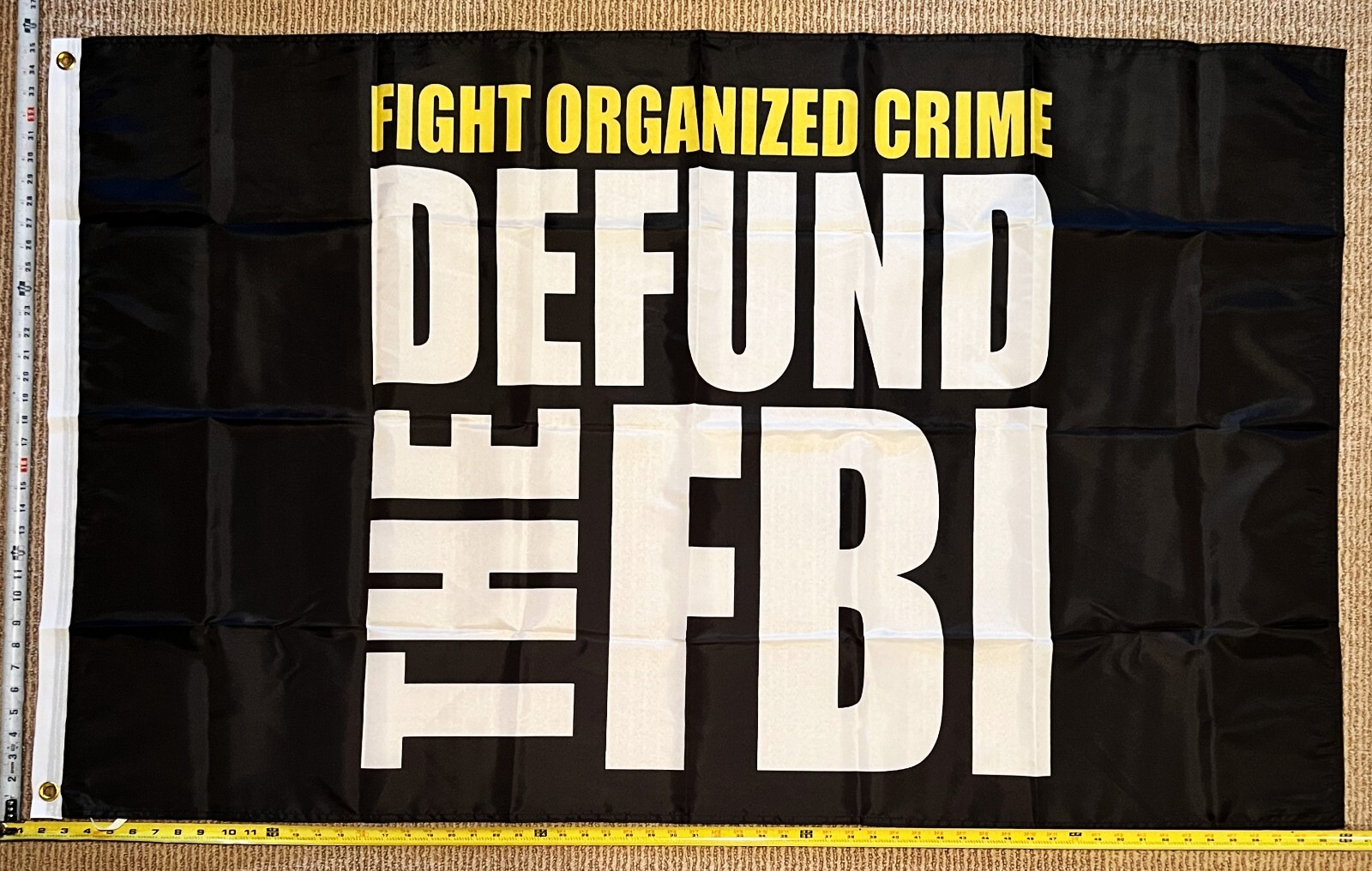 Donald Trump Flag FREE SHIPPING Defund The FBI OC Desantis USA Sign ...