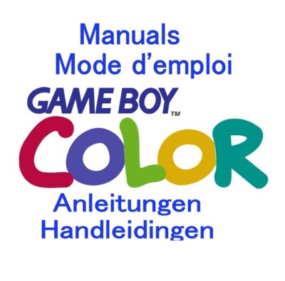 Game Boy Color Manuals Handbuch Anleitung Mode d' Emploi Instructions ...