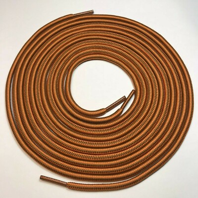 3 pairs Heavy duty round outdoor boot laces shoe laces for hiking ...