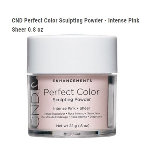CND Perfect Color Sculpting Powder Pure White Opaque OR Intense Pink ...