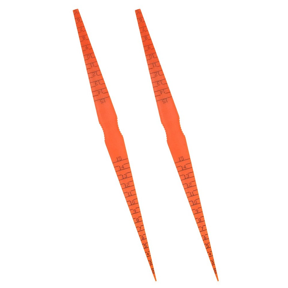 2Pcs Plastic Panel Gap Ruler Car Door Alignment Measuring Tool Orange ...