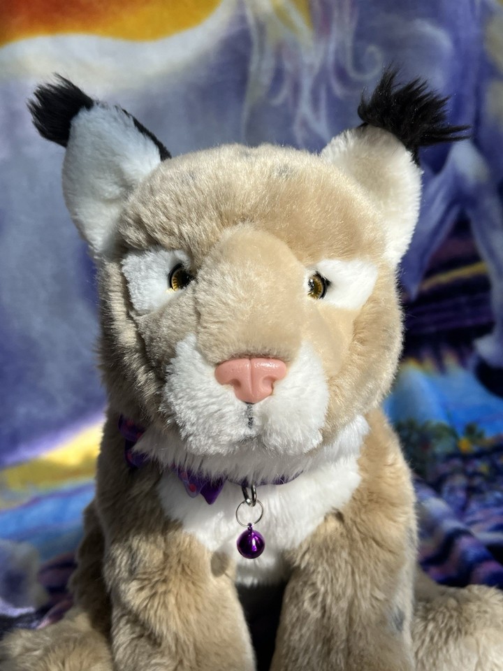 Floppy Lynx/Bobcat Plush 14” Long Beans in Paws and Belly Rare/HTF? | eBay