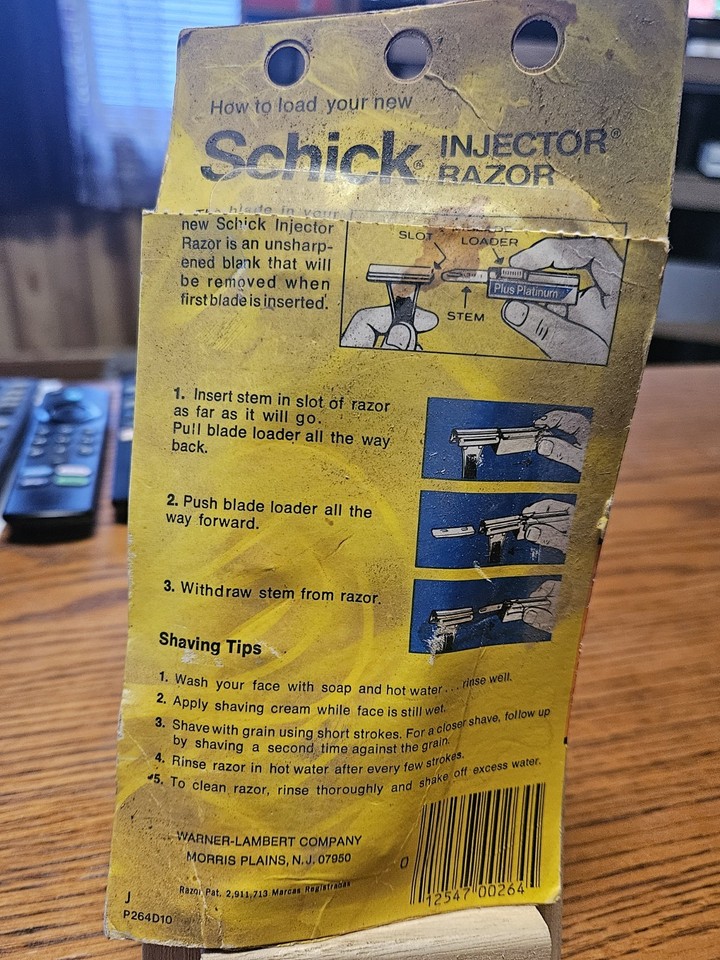 SCHICK INJECTOR RAZOR W/ 2 TEFLON COATED TWIN BLADES VINTAGE | eBay